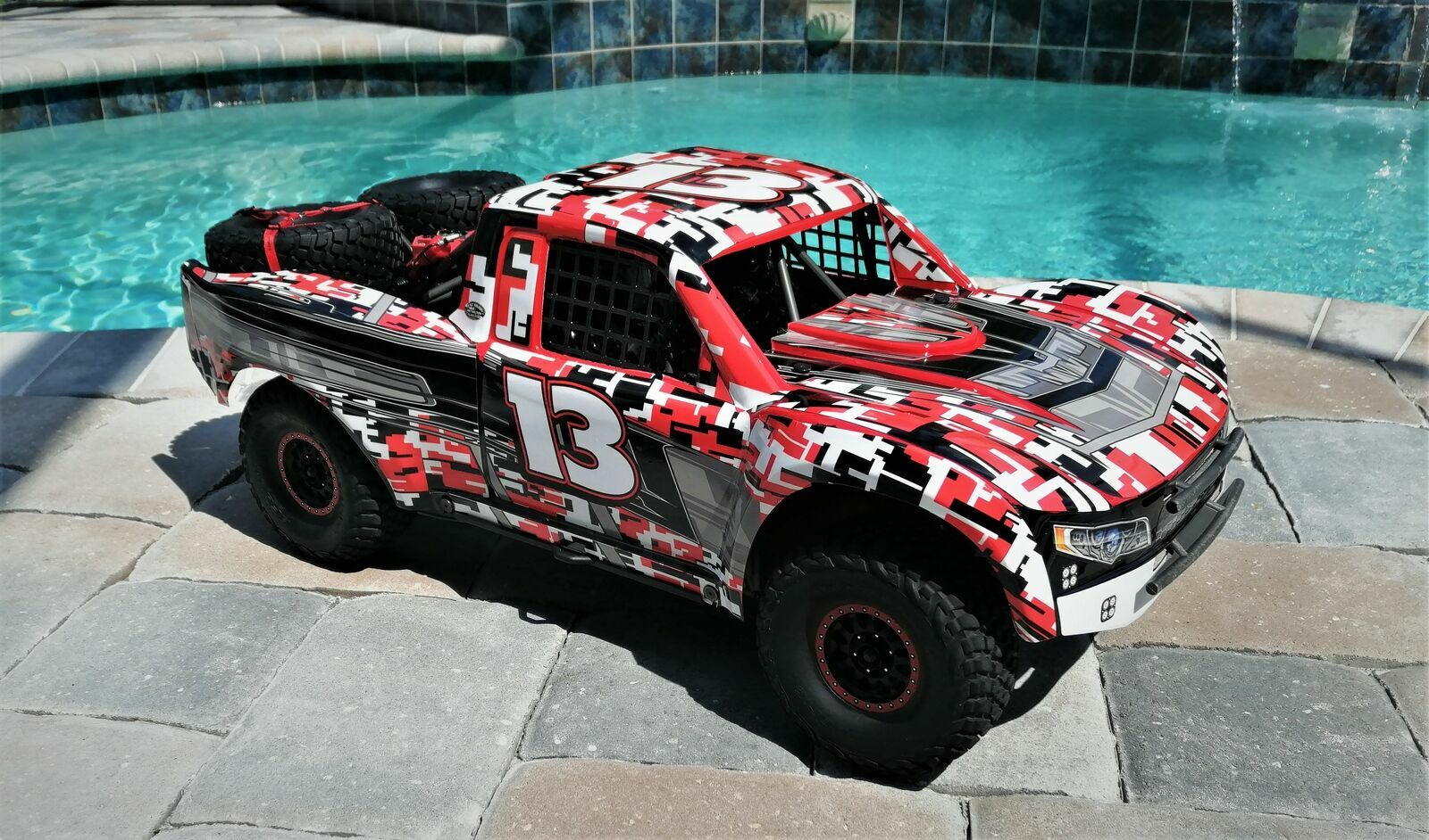 TRAXXAS UDR ULTIMATE DESERT RACER TROPHY TRUCK DIGITAL CAMO wrap decal ...
