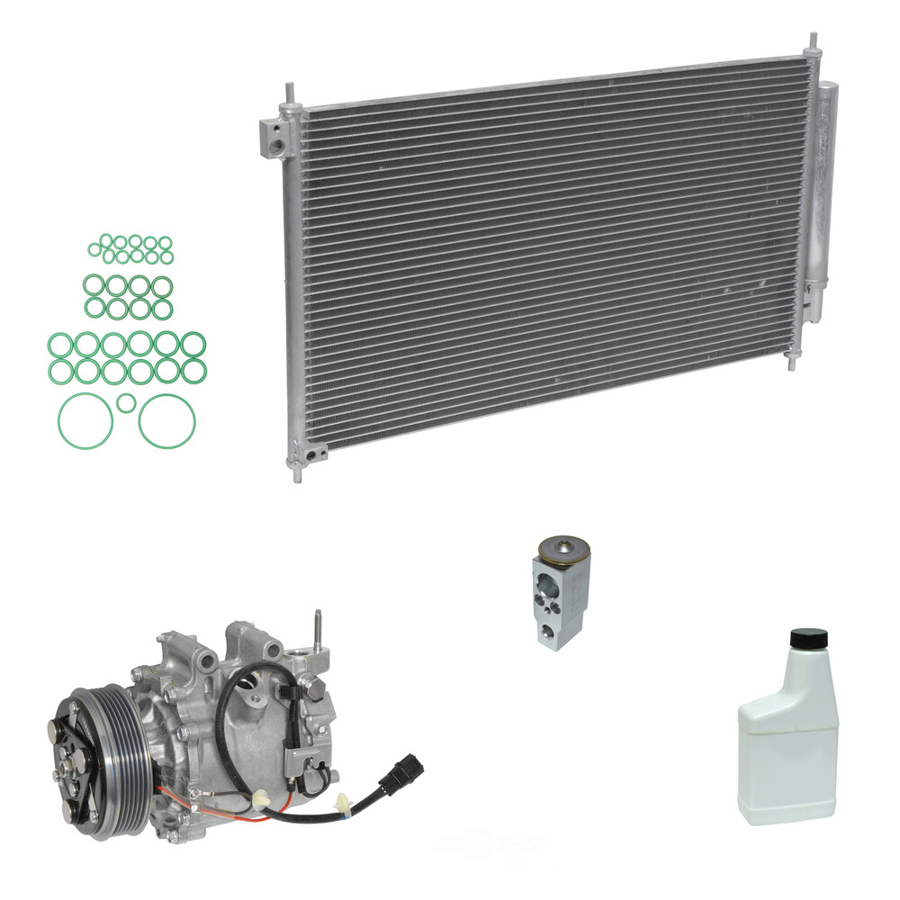 A/C Compressor Kit-EX-L, GAS, SOHC, Eng Code: R18Z1, MFI, Electronic, 4 ...
