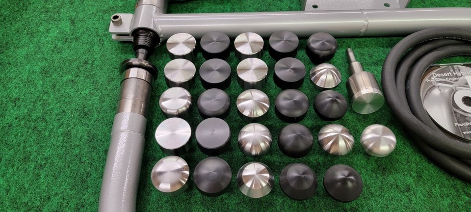 HD Deluxe Planishing Hammer Set - Includes Shrinking Dies + Bench Mount ...