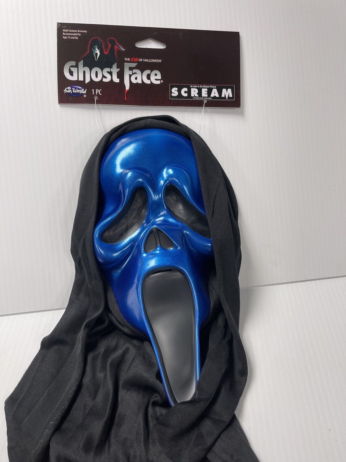 Ghost Face Mask Metallic Blue - Easter Unlimited - Funworld | eBay