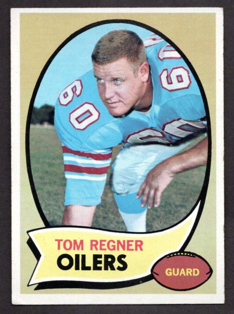 1970 Topps Football #181 Tom Regner VG | eBay