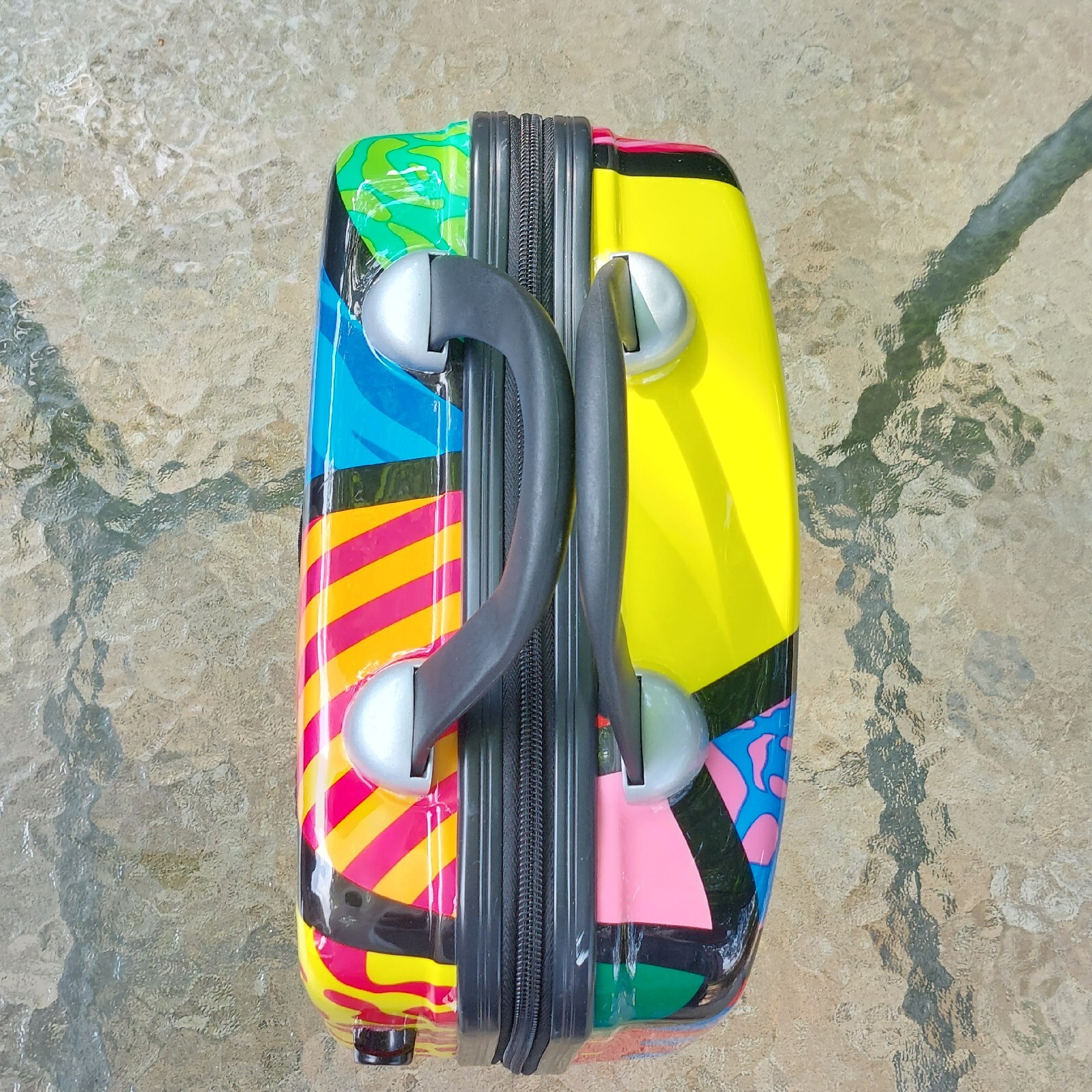 HEYS 12" Milano Pop Collage Makeup Hardcase Overnight Carryon Bag (No ...