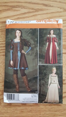 Simplicity Costume Sewing pattern # 1773 Women's Costume | eBay