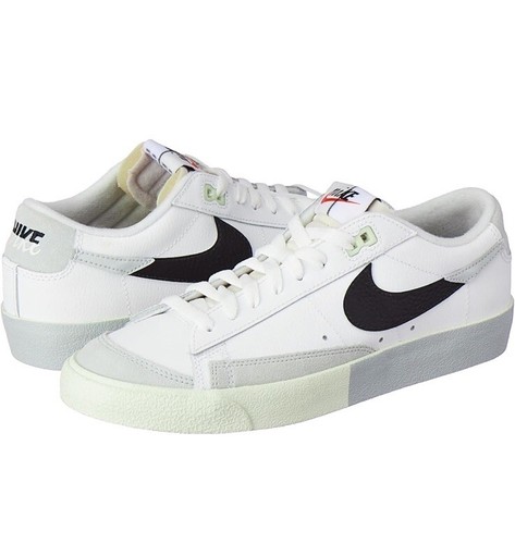 Men NIKE Blazer Low ’77 Lifestyle Shoes Summit White/Silver DZ2544-100 ...