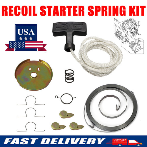 Recoil Starter Spring Rope & Handle Pull Start Set For Honda ATC 90 110 ...