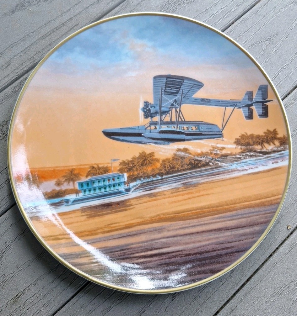 PAN AM PIONEER FLIGHTS by Theodora Giavis Series 1 Plate 5 - Lindbergh ...