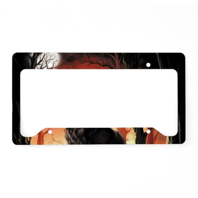 CafePress Howling Wolf License Plate Holder License Frame (1951304285 ...