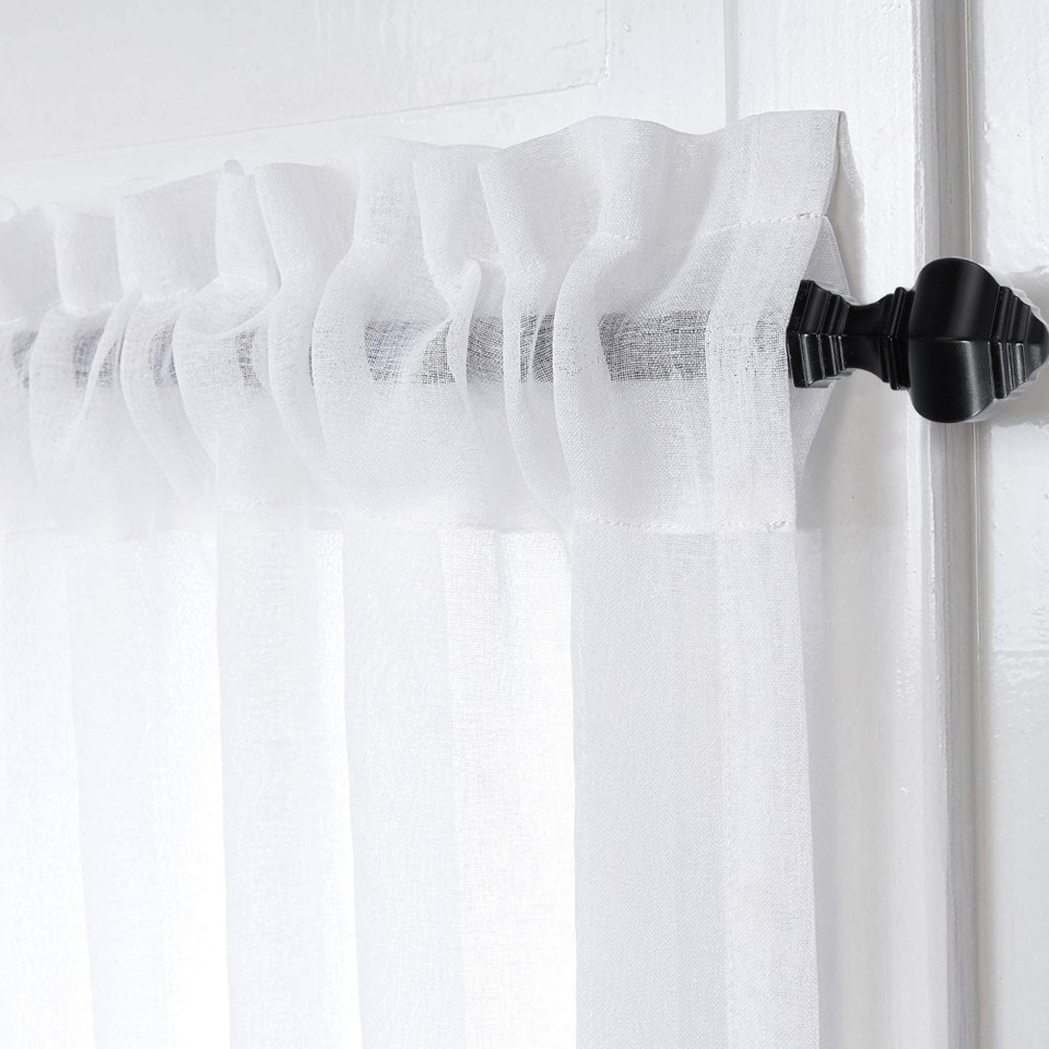 2 Pcs Roman Rod Head Plug Curtain Pole Accessory Decorative Accessories ...