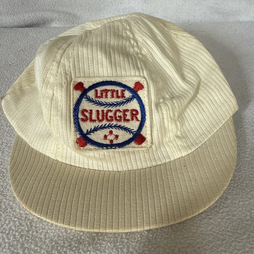 Vintage Little Slugger White Cotton Baseball Cap Hat Toddler 1960s | eBay