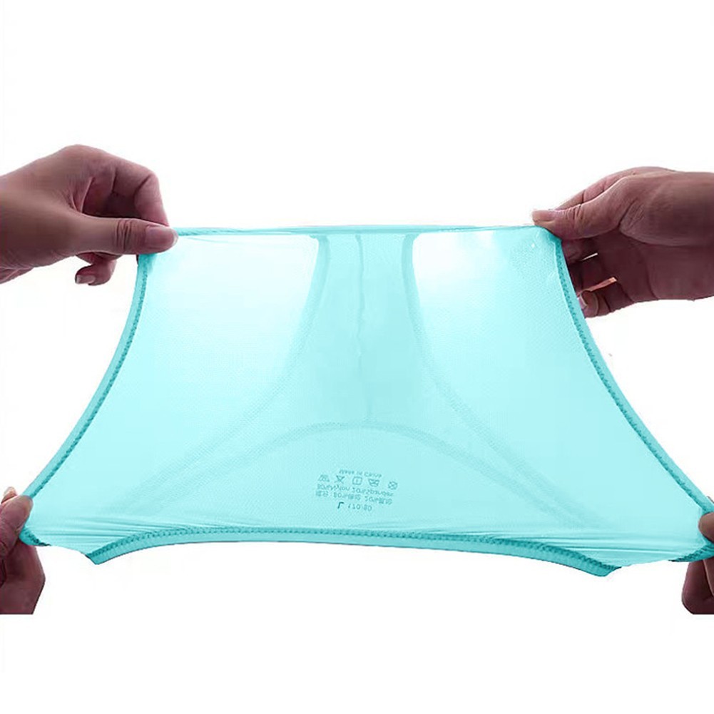 Mens Low Waist Ice Silk Mesh Underwear Breathable Pouch Briefs Soft ...