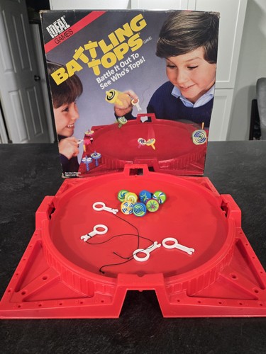 Vintage 1986 MB GAMES Battling Tops Game With Original Box Rare | eBay