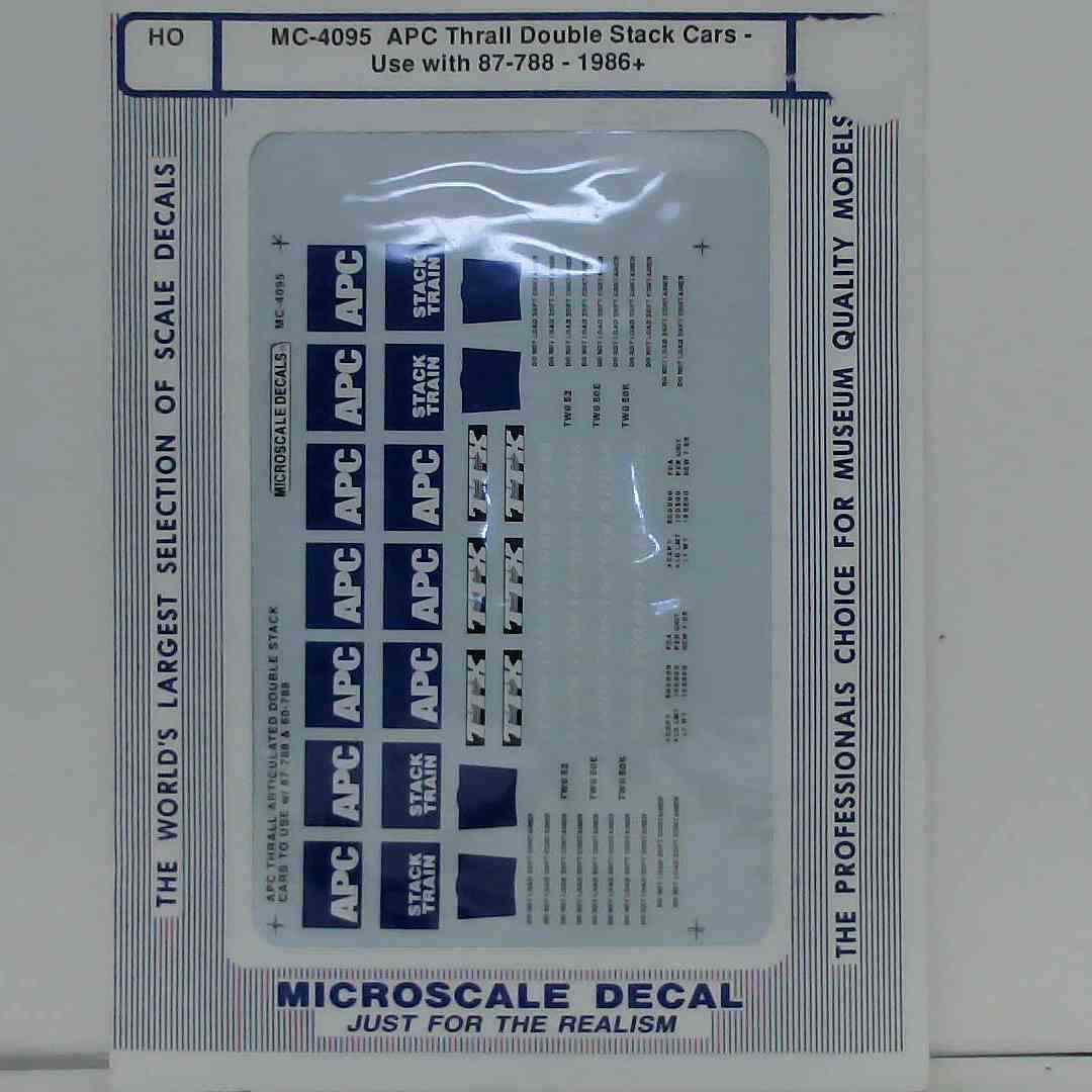 Microscale HO Scale Decals: APC Thrall Double Stack Cars | eBay
