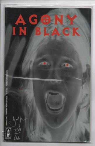 AGONY IN BLACK #1, VF/NM, Signed by Joseph Monks Limited, 1997, #338 / ...