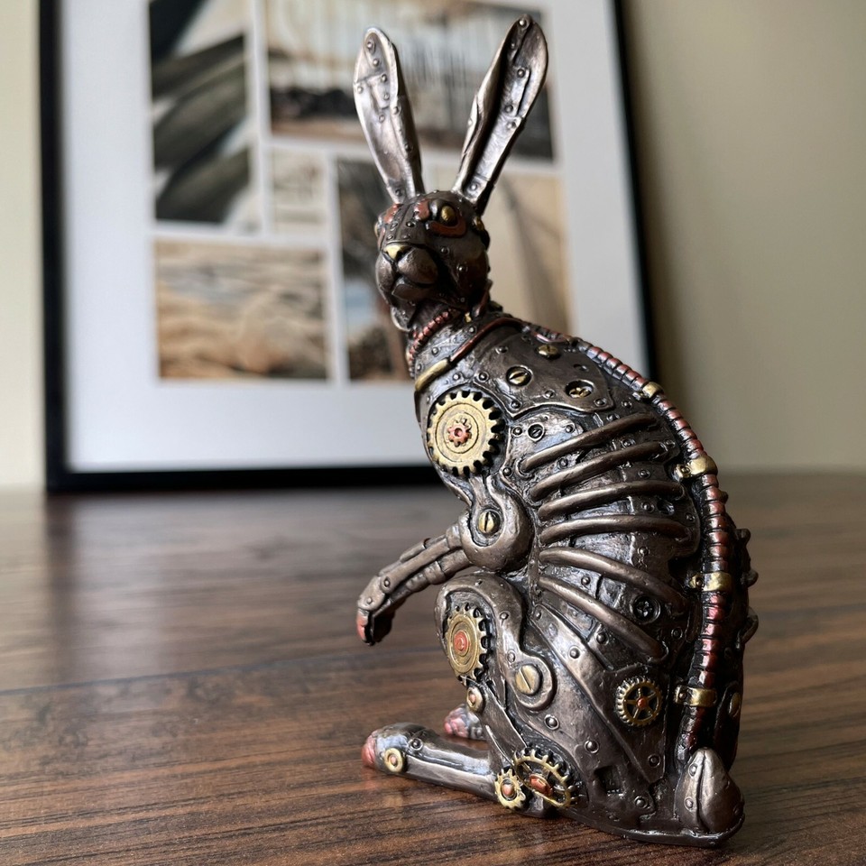 Custom Made Steampunk Jack Rabbit Asymmetrical Sculpture Figurine ...
