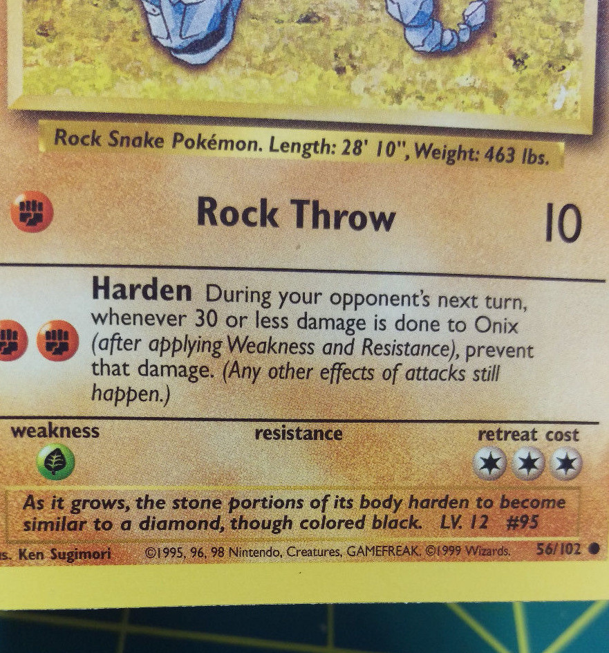 Cartao Pokemon Onix Original Onix Pokemon Cards