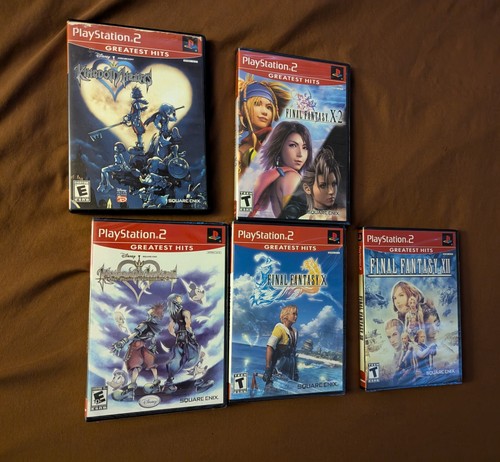 PS2 PlayStation 2 Game Lot Square Enix Final Fantasy Kingdom Hearts 5 ...