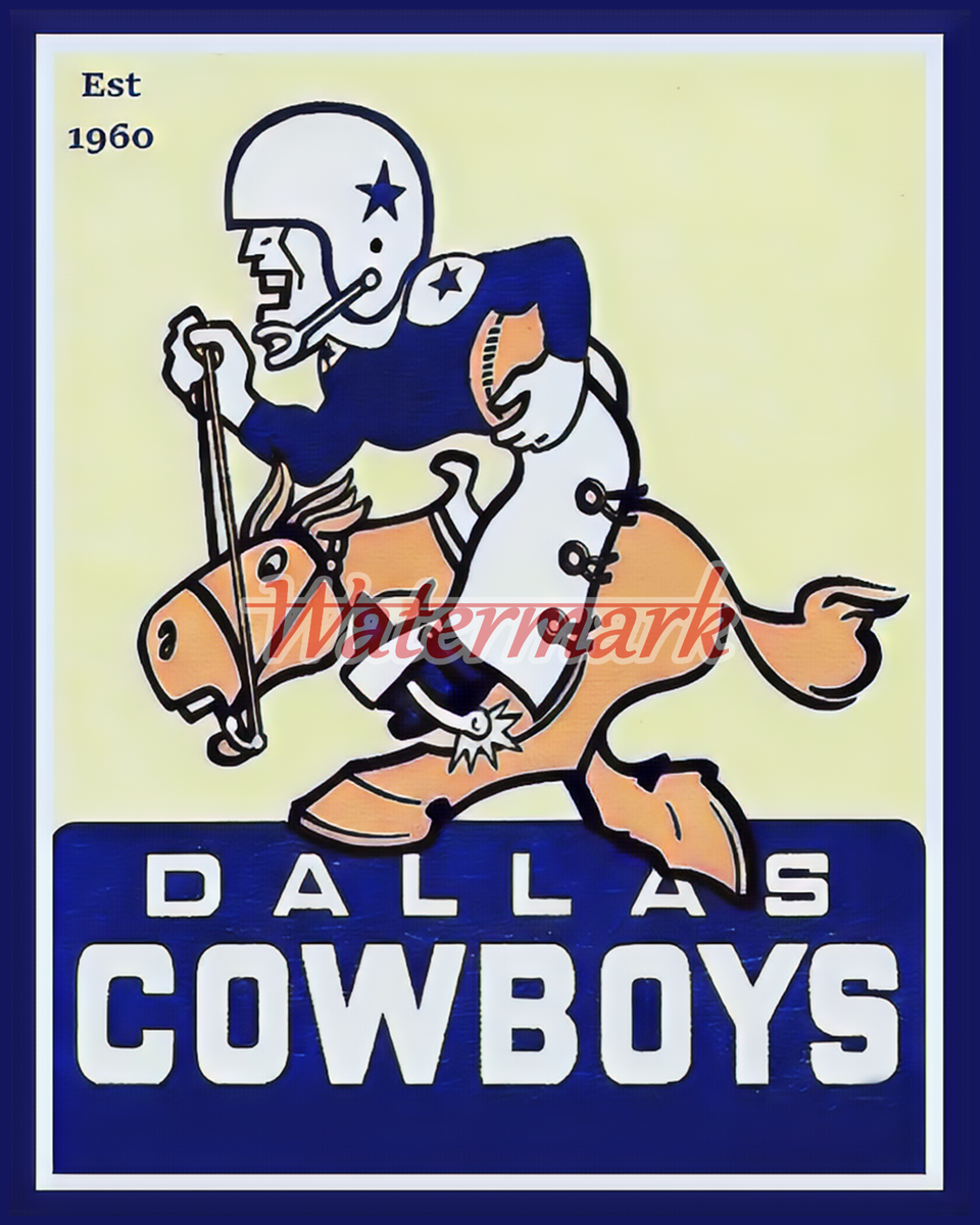 Old School Dallas Cowboys Logo New Era Vintage Collection Dallas