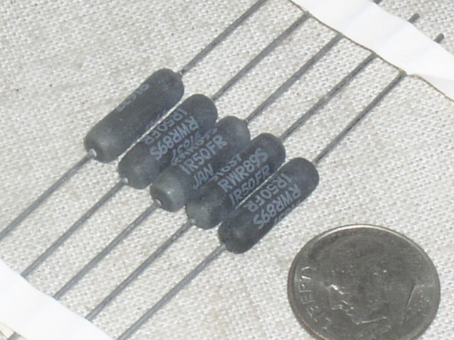 5 DALE WIREWOUND RWR RWR89 RWR89N1R50FR MIL MILITARY RESISTOR 1.5 OHM ...