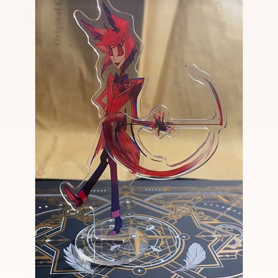 Hazbin Hotel Alastor 15cm Anime Acrylic Stand Model Plate Desk Decor ...