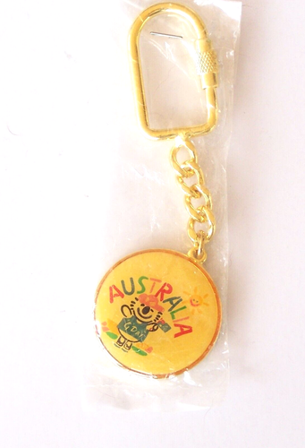 OLD AUSTRALIAN TRAVEL SOUVENIR METAL KEY CHAIN KEYRING | eBay