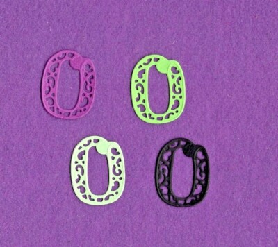 NUMBERS zero (0) die cuts scrapbook cards | eBay
