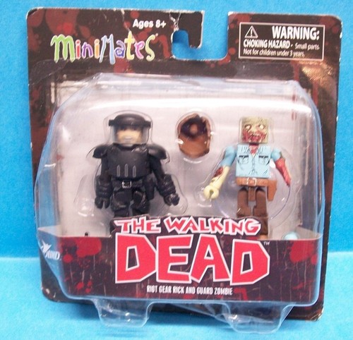 Minimates The Walking Dead Riot Gear Rick & Guard Zombie Series 3 | eBay