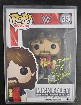 Mick Foley #35 Autographed "Have a Nice Day" FUNKO POP! WWE | eBay