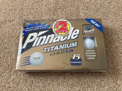 NEW - SEALED! Pinnacle Titanium Gold LS Golf Balls - Set of 15 - FREE ...