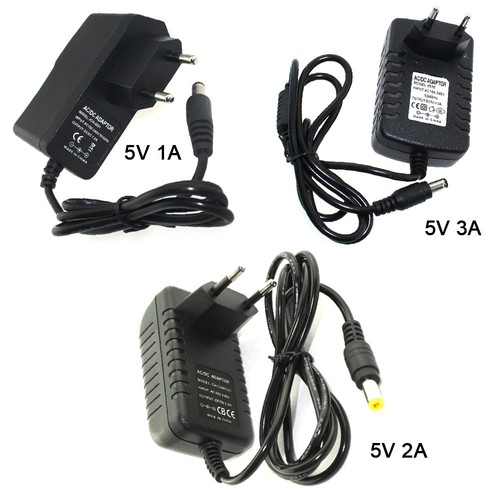 Power Adapter DC 5V 1A 2A 3A Adaptor 220V To 5 V Charger Supply ...