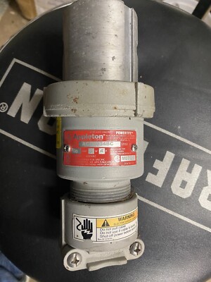 Appleton ACP6034BC 60A 4 Pole Metallic Clamping Ring Plug 781381440226 ...