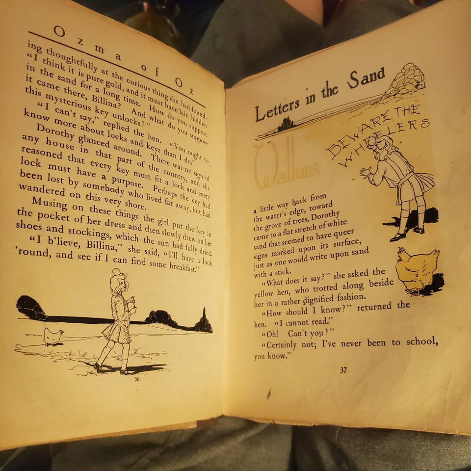 1907 OZMA OF OZ by L. FRANK BAUM REILLY & BRITTON FIRST EDITION, FAIR ...