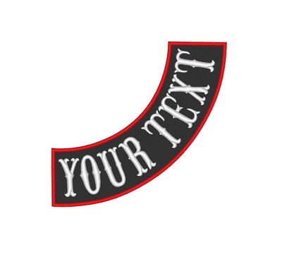 Custom Embroidered Left Side Rocker Vest Patch Motorcycle Biker Patch ...