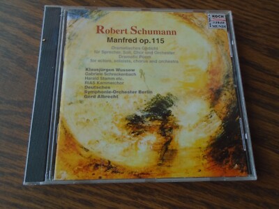 R. SCHUMANN - Schumann: Manfred, Op. 115 (dramatic Poem) - CD - New ...