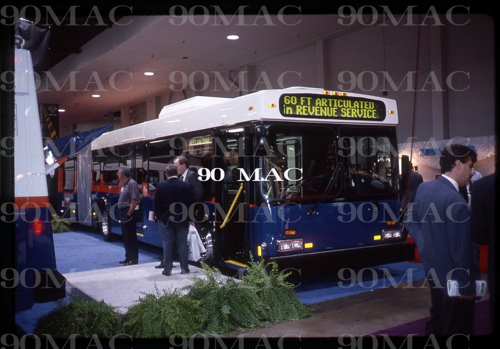 NEW FLYER ARTICULATED DEMO BUS. Original Slide 1996. APTA! | eBay