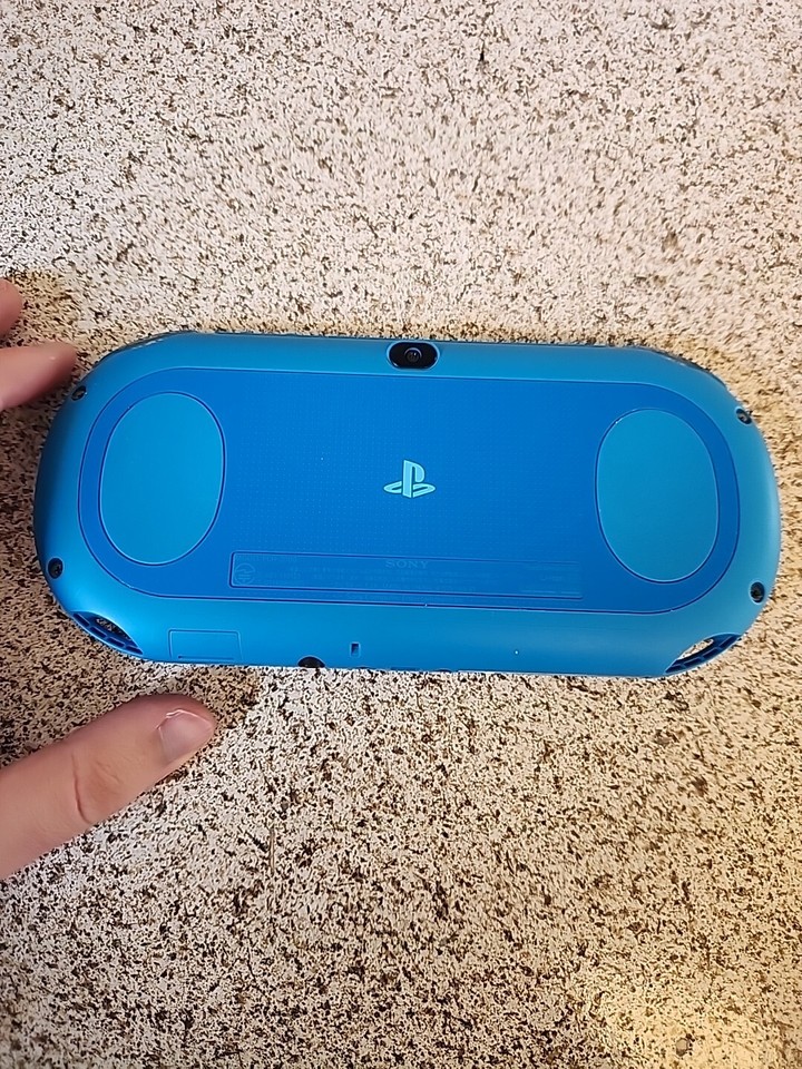 PlayStation PS Vita Slim LCD 2000 Aqua Blue Good Condition (Japanese ...