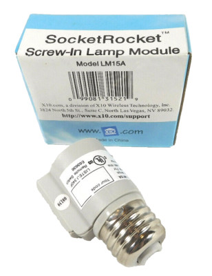 New Old Stock (NOS) - X-10 Socket-Rocket Screw-In Lamp Module LM15A ...