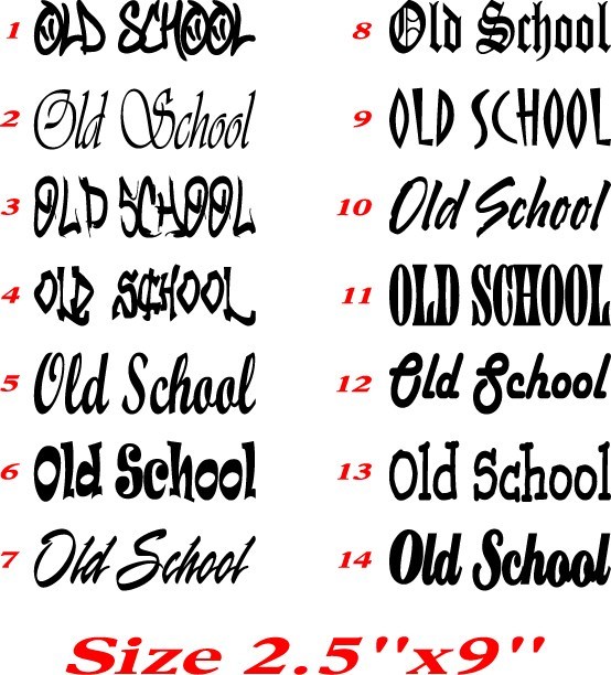 "Old School" Window Decal, Funny, Car, Truck, Vinyl Sticker, JDM Racing ...
