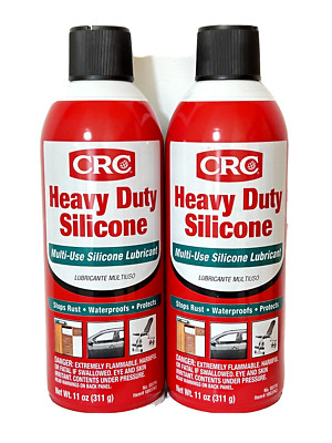 (2x) CRC Heavy Duty Silicone Lubricant Spray Cans 05074 - 05174 - Net ...