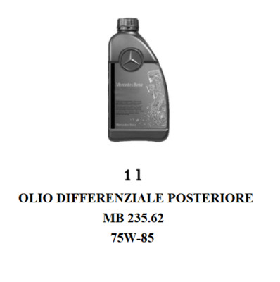 Olio Differenziale Asse Posteriore Originale Mercedes-Benz AMG MB 235. ...