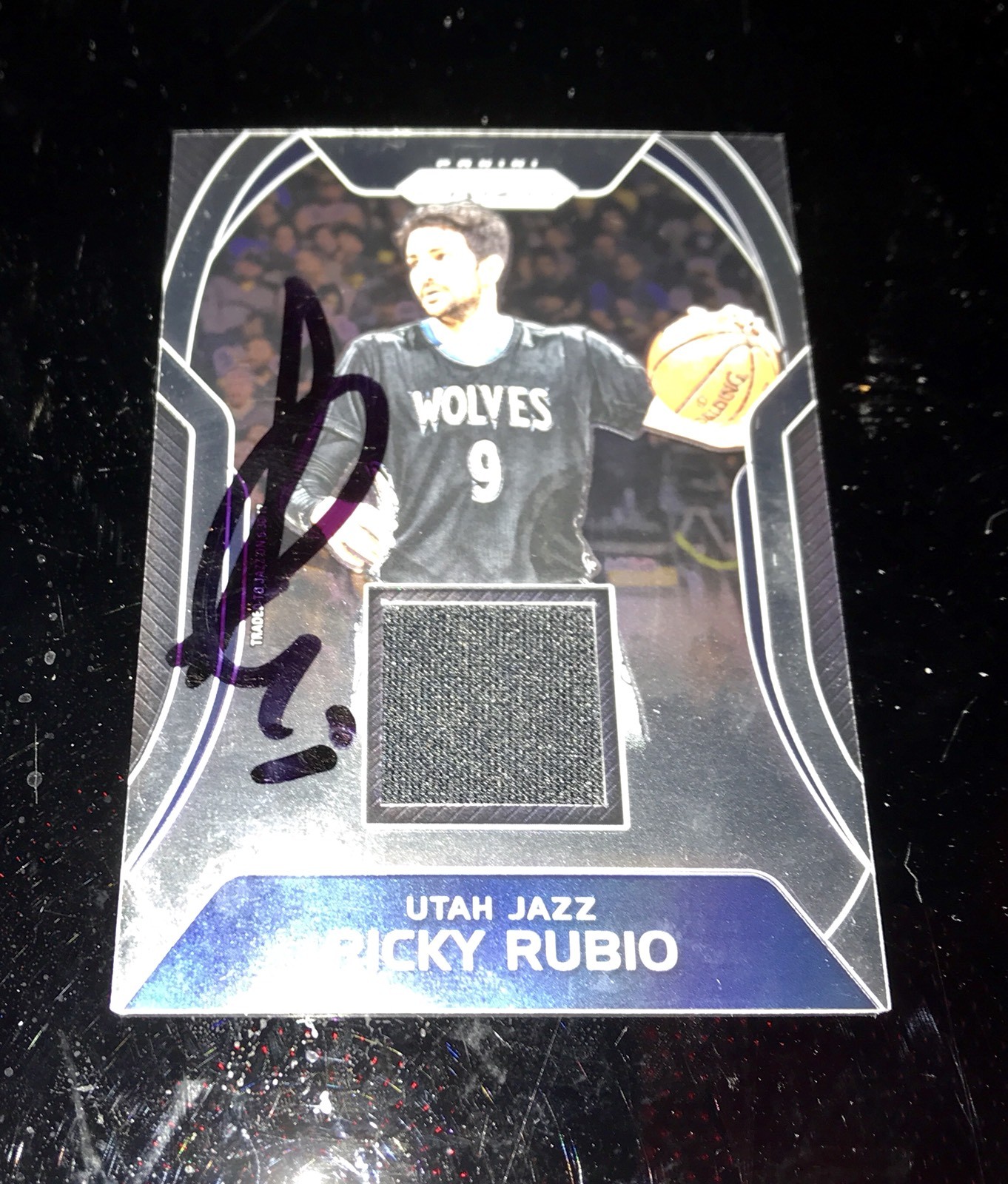 2017-18 Ricky Rubio Panini Prizm Patch In Person Autograph Signed Utah ...