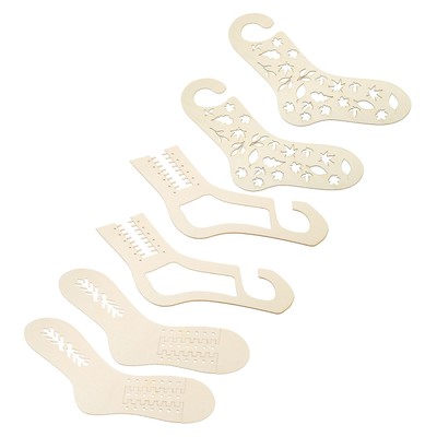 PATIKIL Sock Blocker, 3 Pair Adjustable Socks Blocker Wood Stretcher ...