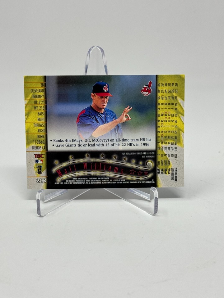 1997 TSC Baseball Matt Williams Matrix Parallel Card # | eBay