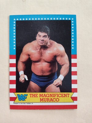 The MAGNIFICENT MURACO 1987 TOPPS WWF Wrestling Stars CARD #16 | eBay