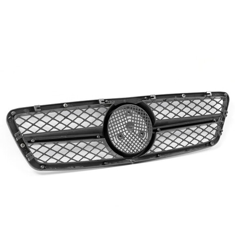 For 01-07 Mercedes-Benz C-Class W203 Mesh Front Bumper Upper Grille ...