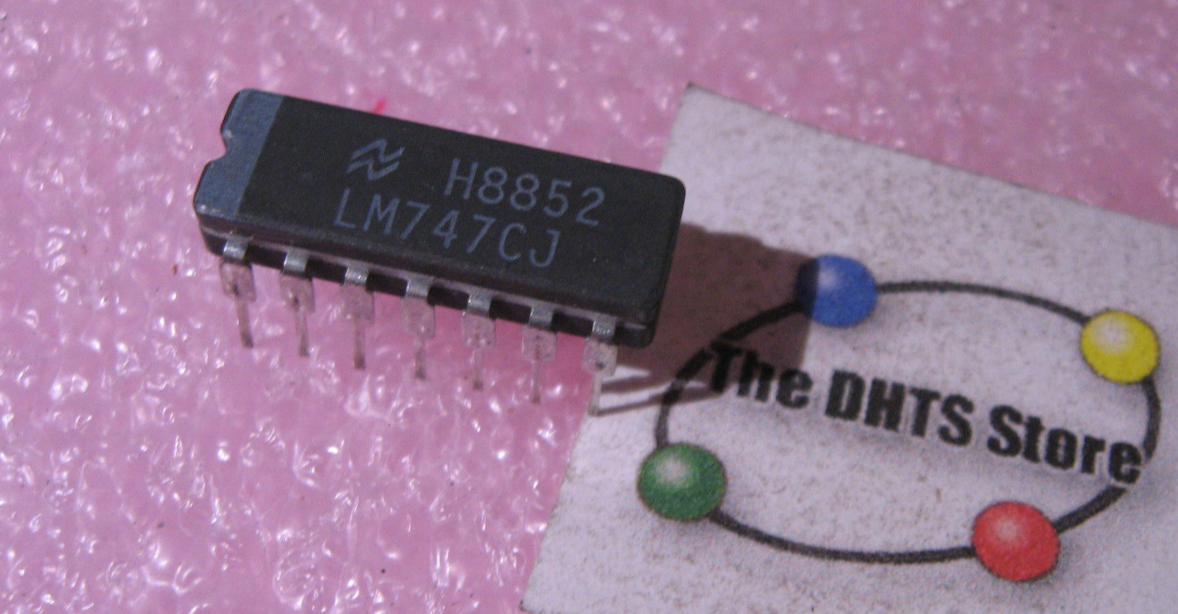 LM747CJ IC National Semiconductor Dual OpAmp Ceramic Package LM747 ...