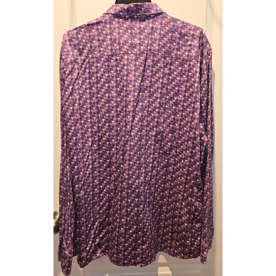 Johnston & Murphy button up shirt mens XXL martini glasses print | eBay