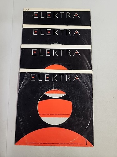 45 RPM 7" RECORD SLEEVES CO. SLEEVE 4 PACK SEE PHOTOS - Elektra (SLV184 ...