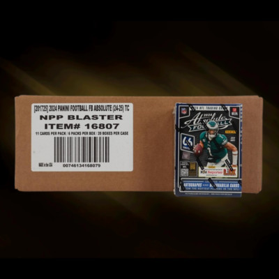 2024 PANINI ABSOLUTE FOOTBALL - SEALED - 20 BOX BLASTER CASE | eBay