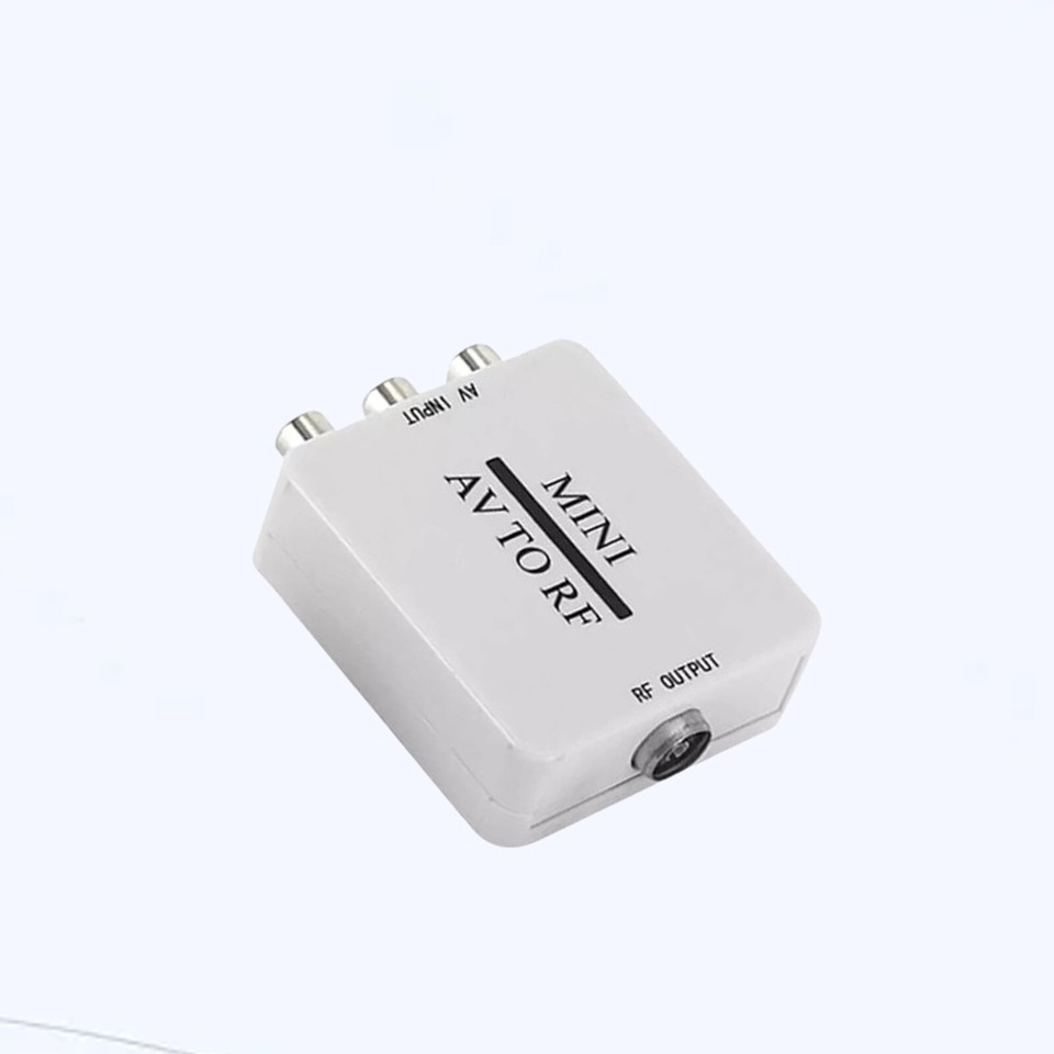 RCA/Composite A/V To RF/Coax/Coaxial Converter RF Modulator AV 2 COAX ...