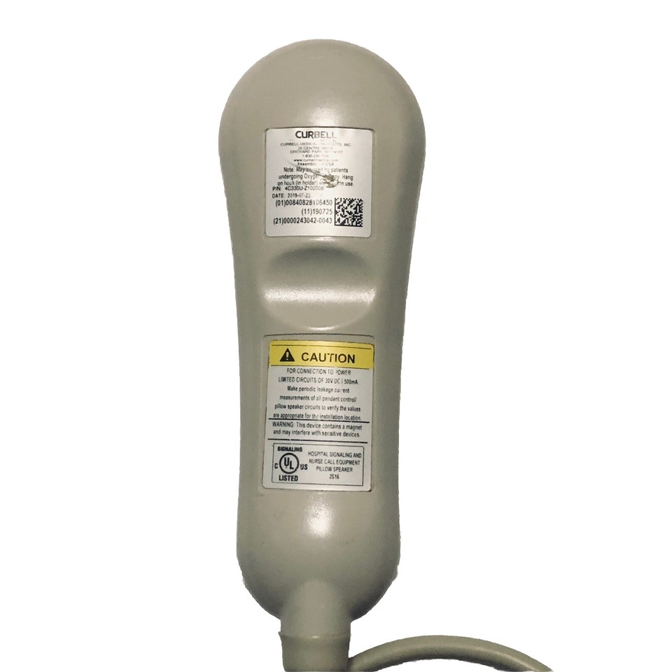 CURBELL GEN4 PILLOW SPEAKER/TV CONTROLLER NURSE CALL HAND HELD REMOTE ...